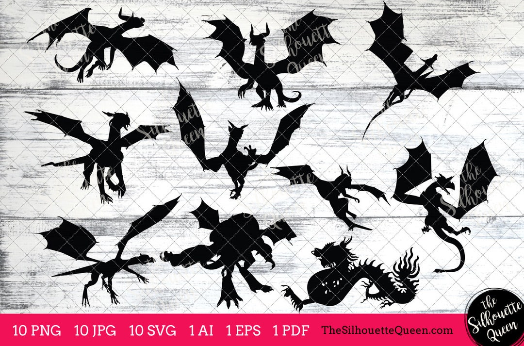 Dragon Svg, Dragon Monogram, Dragon Svg File, Dragon Vector, Dragon Svg ...