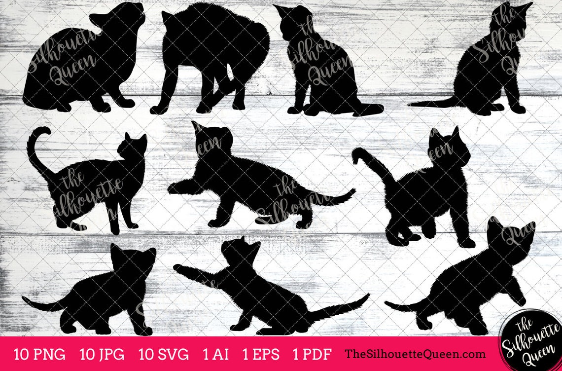 Egyptian Mau Cat Svg Cat Monogram Cat Svg File Clipart | Etsy