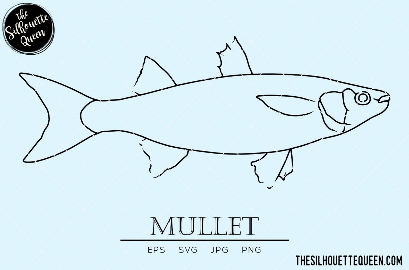 Mullet Svg Salt Water Fish Svg Marine Svg Aquatic Svg Fish - Etsy