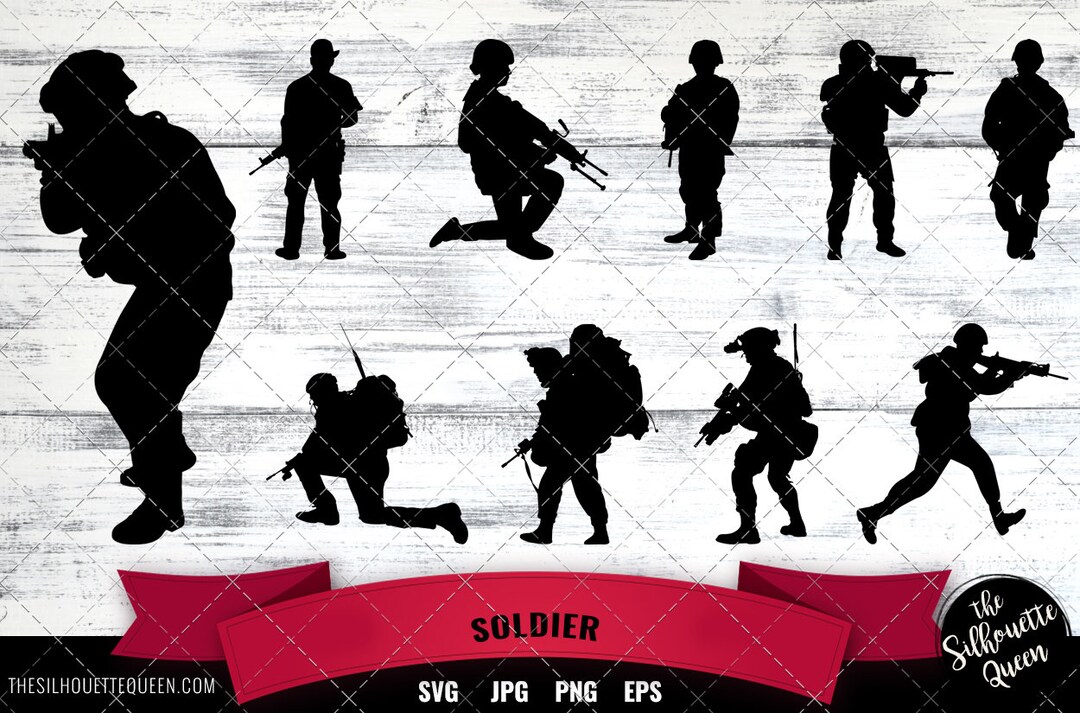 Soldier Svg File, Military Svg Cut File, Silhouette Studio, Cricut ...