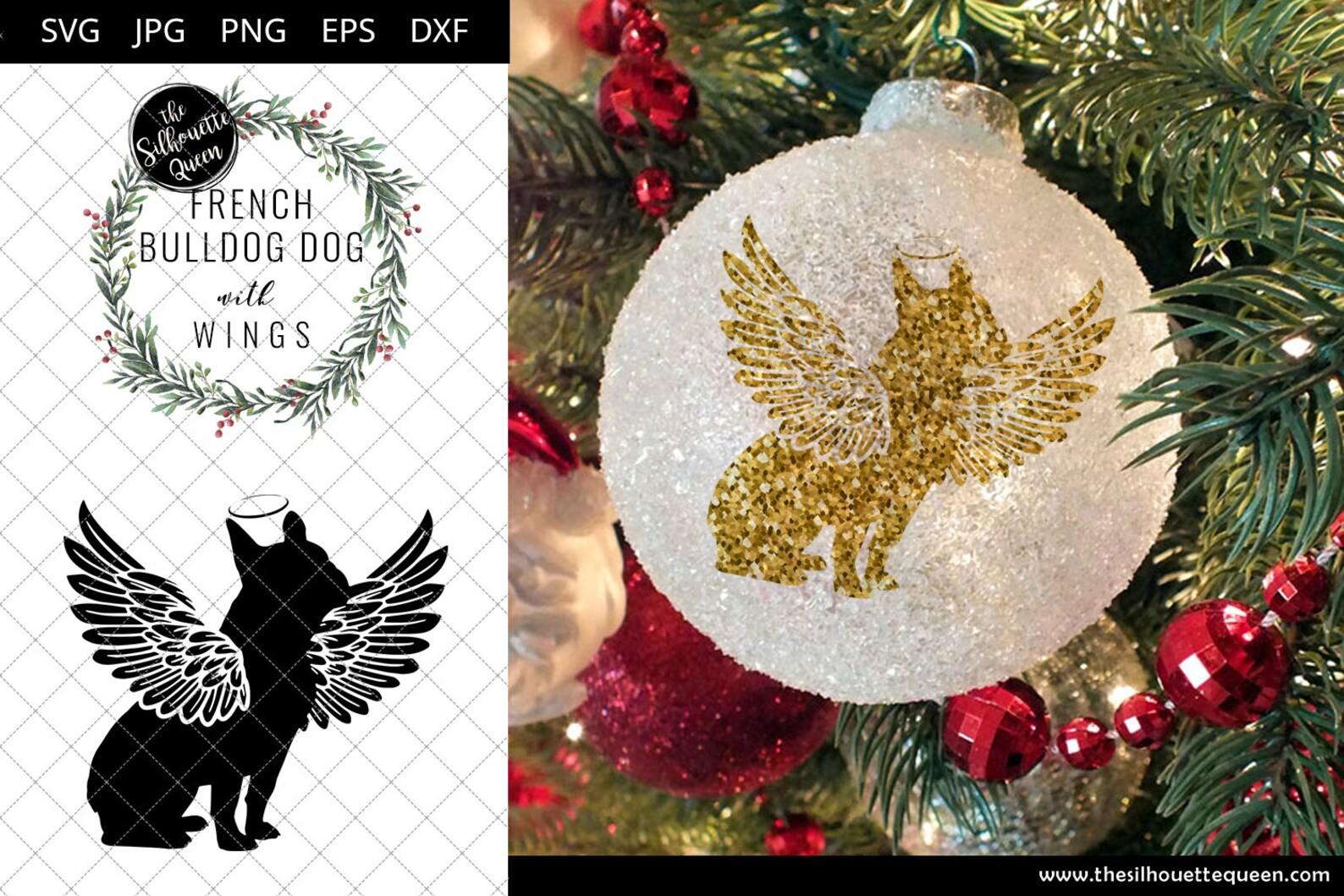 French Bulldog Dog 9 With Wings SVG Pet Memorial RIP Angel - Etsy