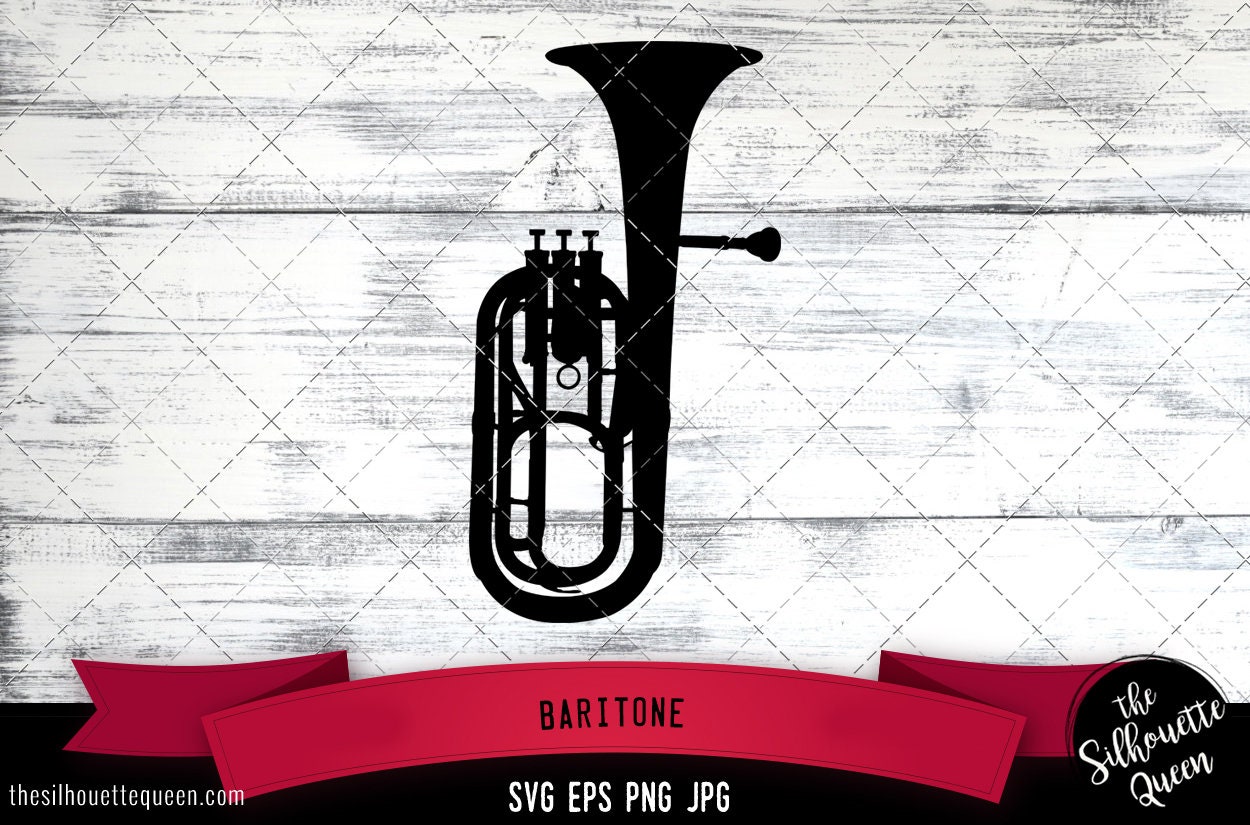 Marching Baritone Silhouette