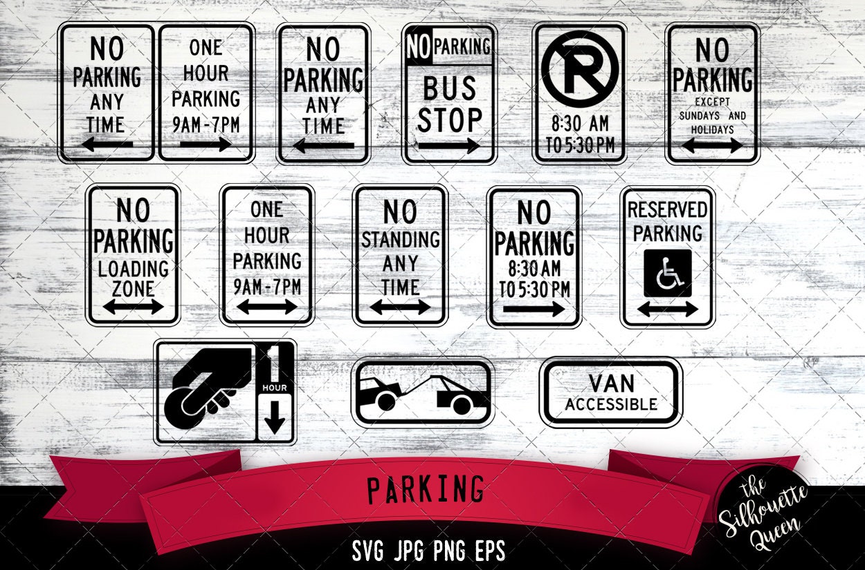 R7 Series Parking Icon SVG vector Symbol Commercial & Personal Use ...