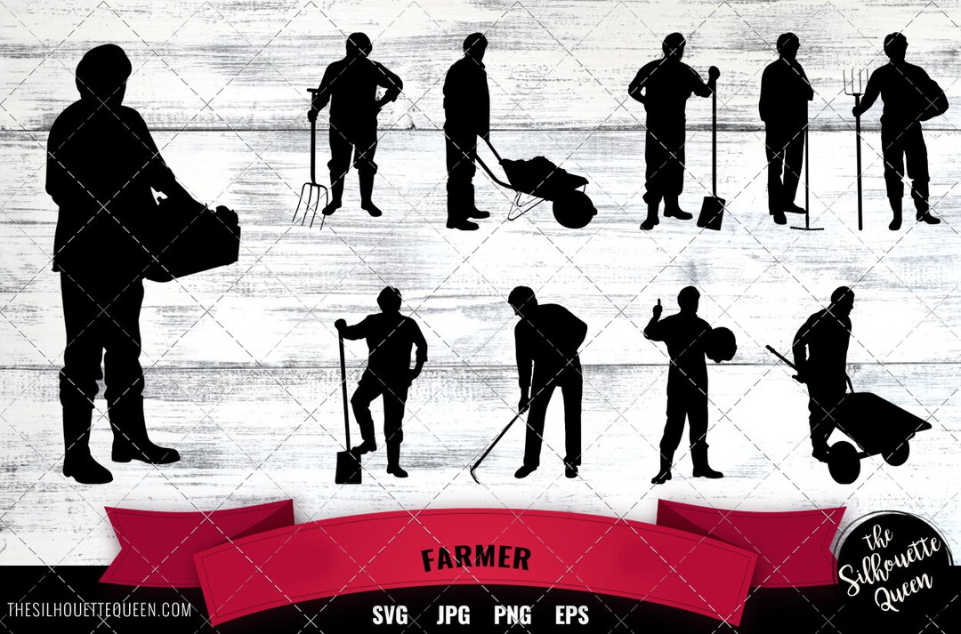 Farmer Svg File, Farm Svg Cut File, Silhouette Studio, Cricut Design ...