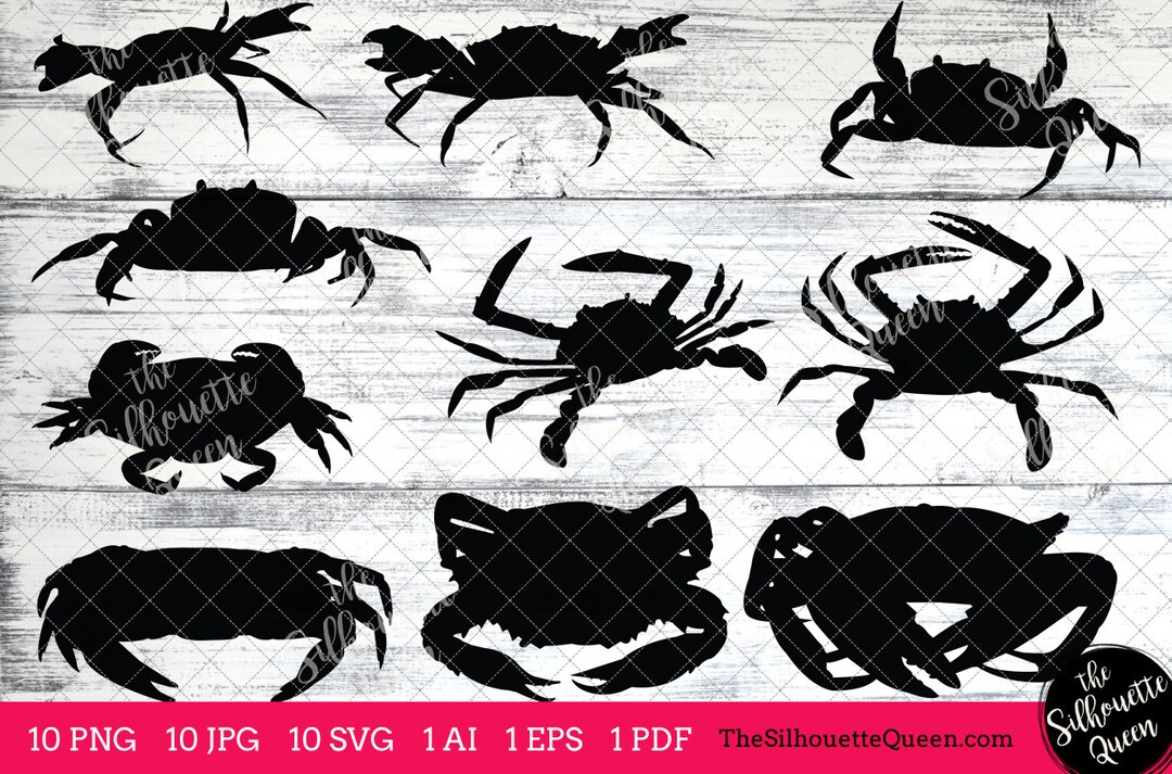 Crab Svg, Crab Monogram, Crab Svg File, Crab Cuttable, Crab Svg Bundle ...