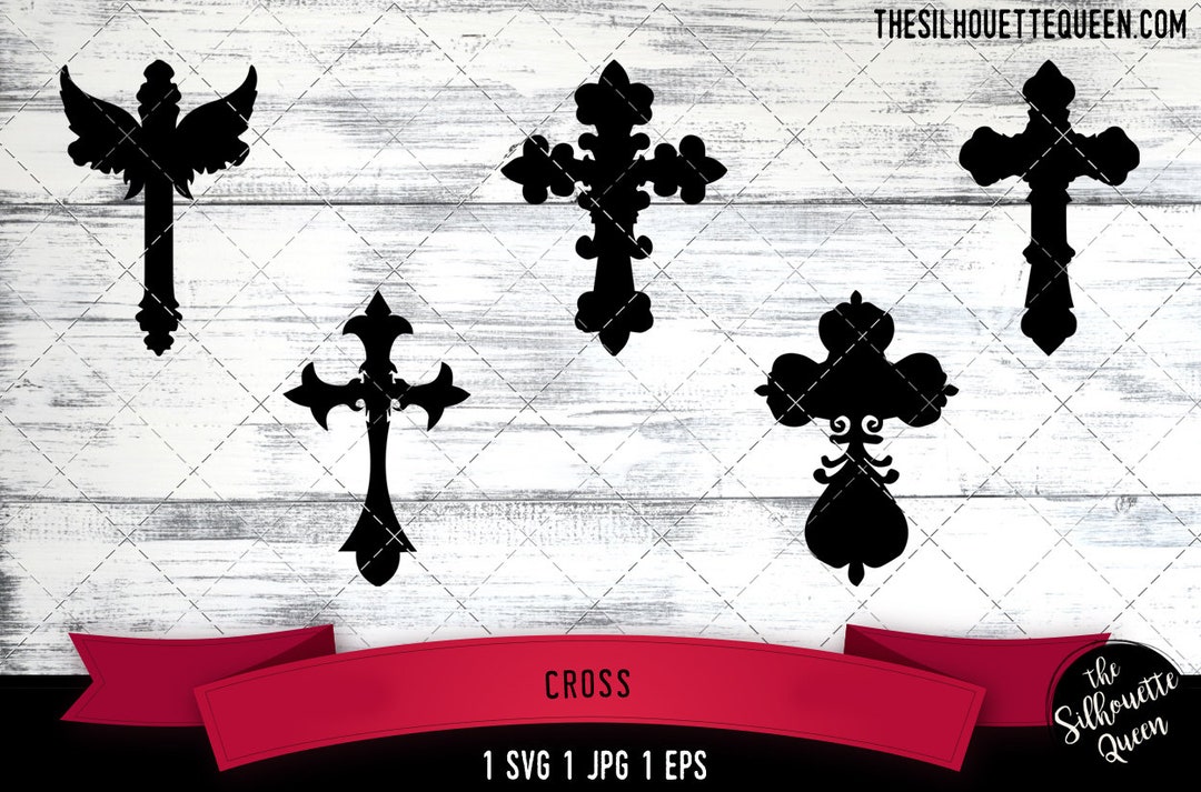 Cross SVG File, SVG Bundle File-cut File-vector Clip Art for Commercial ...