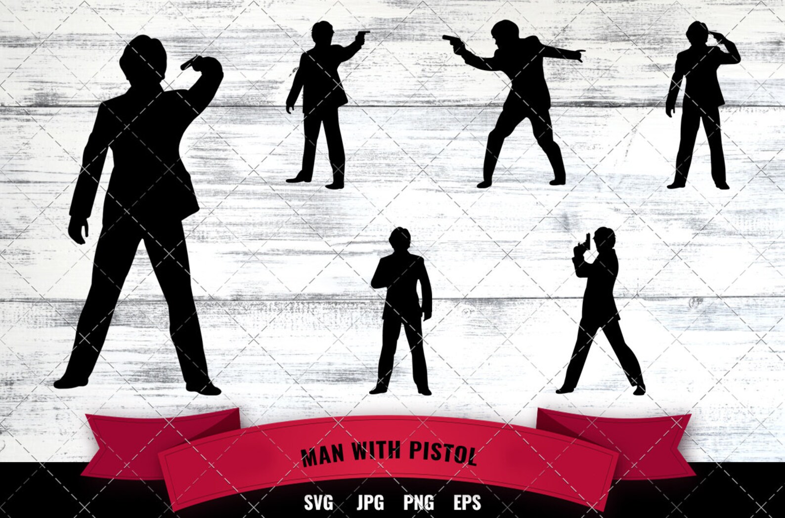 Man With Pistol Svg Shooting Svg Thriller Movie Svg Man - Etsy