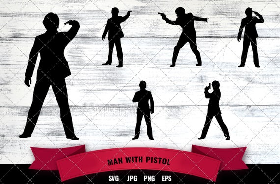 Man With Pistol Svg Shooting Svg Thriller Movie Svg Man - Etsy