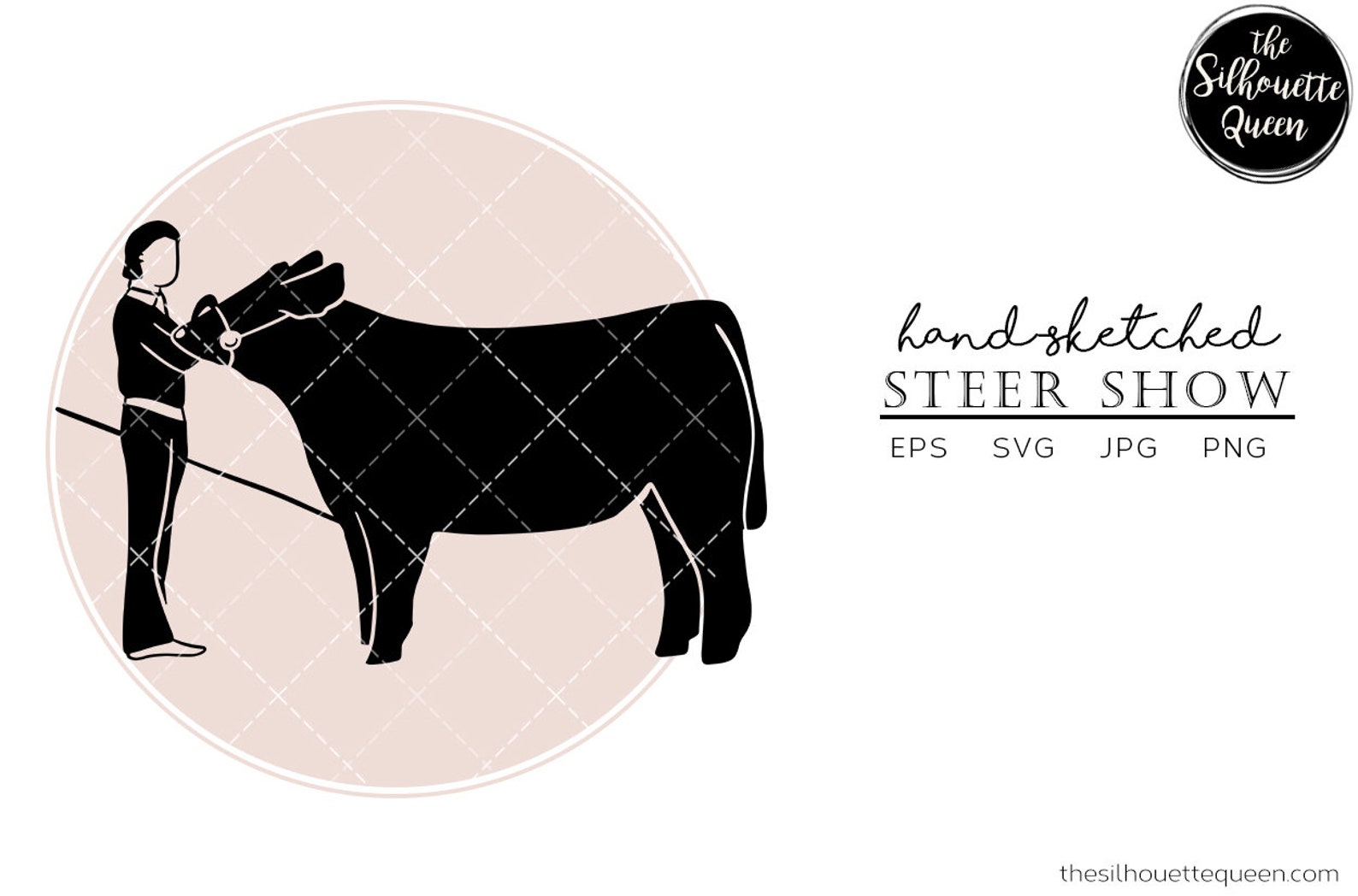 Hand drawn Steer Show clipart clip art logo cut files for | Etsy