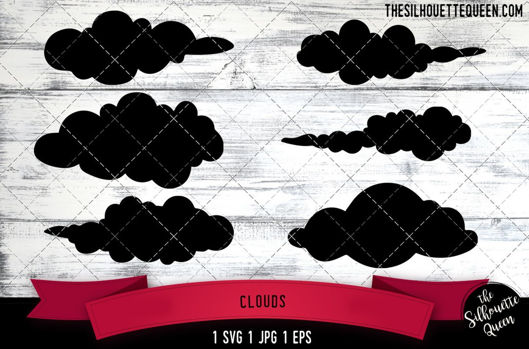 Clouds SVG File, SVG Bundle File-cut File-vector Clip Art for ...