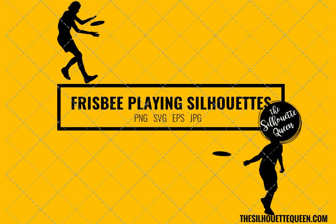 Frisbee Playing SVG Bundle for Cutting , Cut Files Silhouette Studio ...