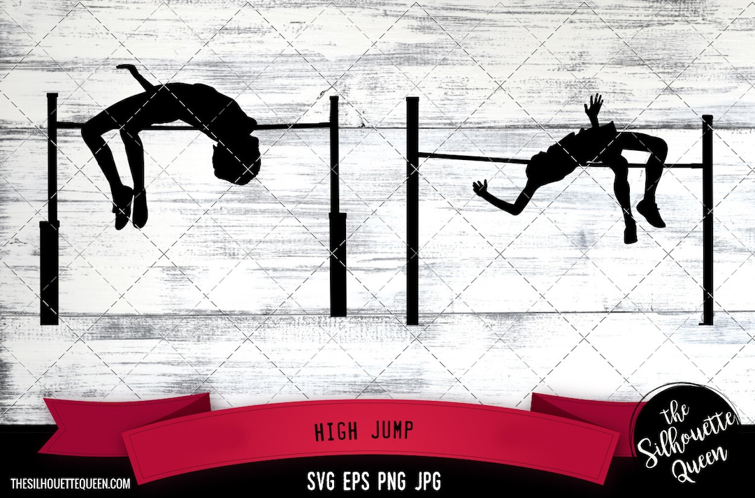 High Jump Silhouette Vector |high Jump SVG | Clipart | Graphic ...