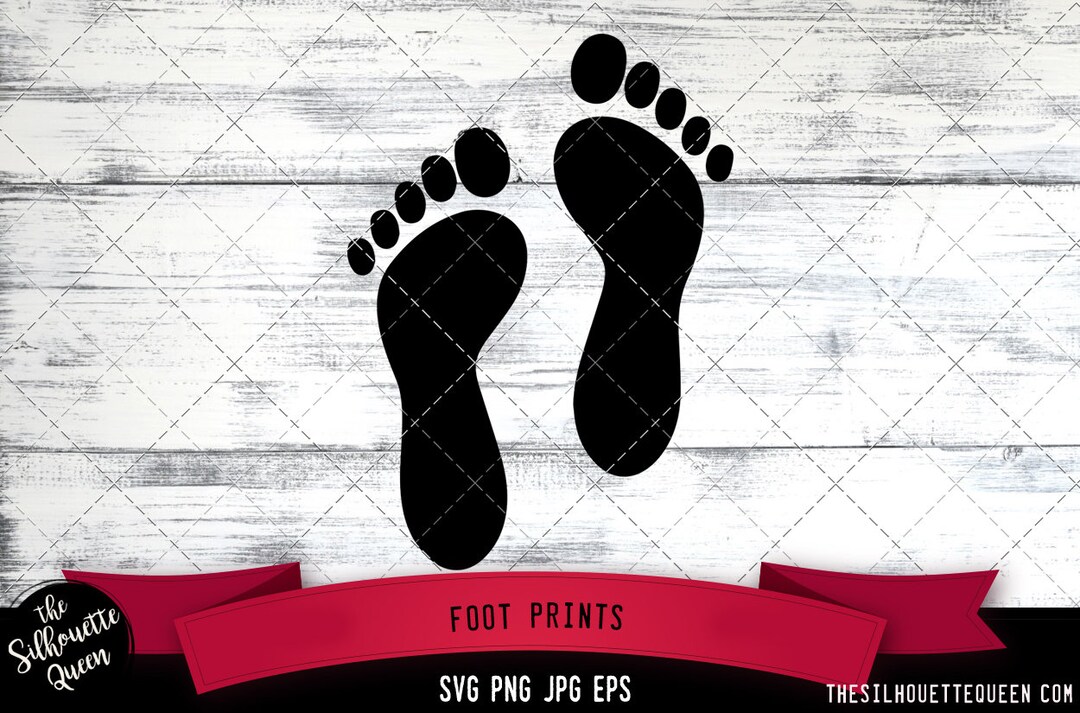 Foot Prints SVG, Silhouette, Logo, Foot Prints SVG Cut Files for Cricut ...