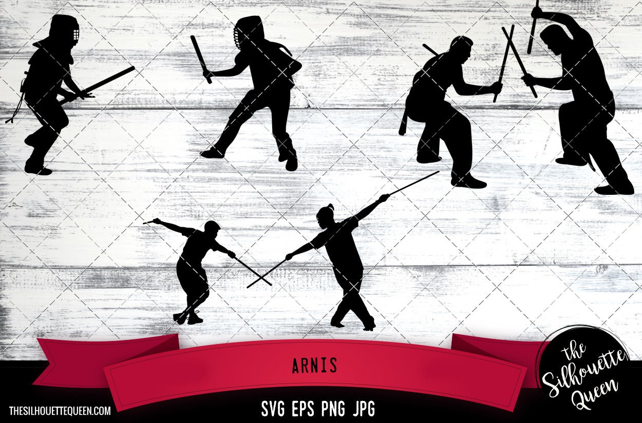 Arnis Silhouette Vector |arnis SVG | Clipart | Graphic | Cutting Files ...