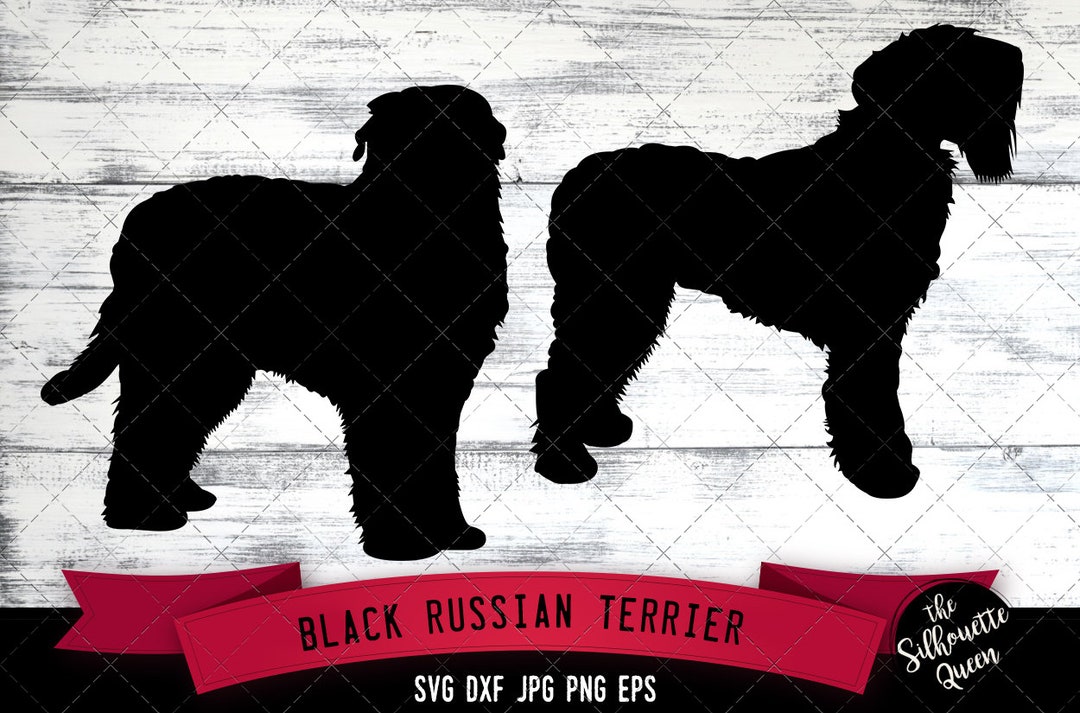 Black Russian Terrier SVG Files, Dog Svg, Silhouette File, Cricut File ...
