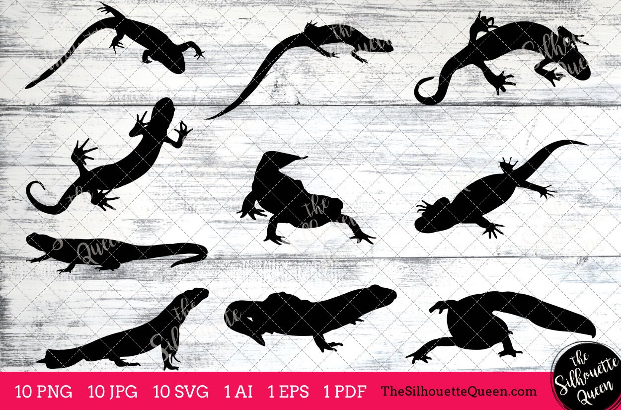 vector eps Lizard cuttable Monitor Lizard svg Lizard svg bundle cricut ...