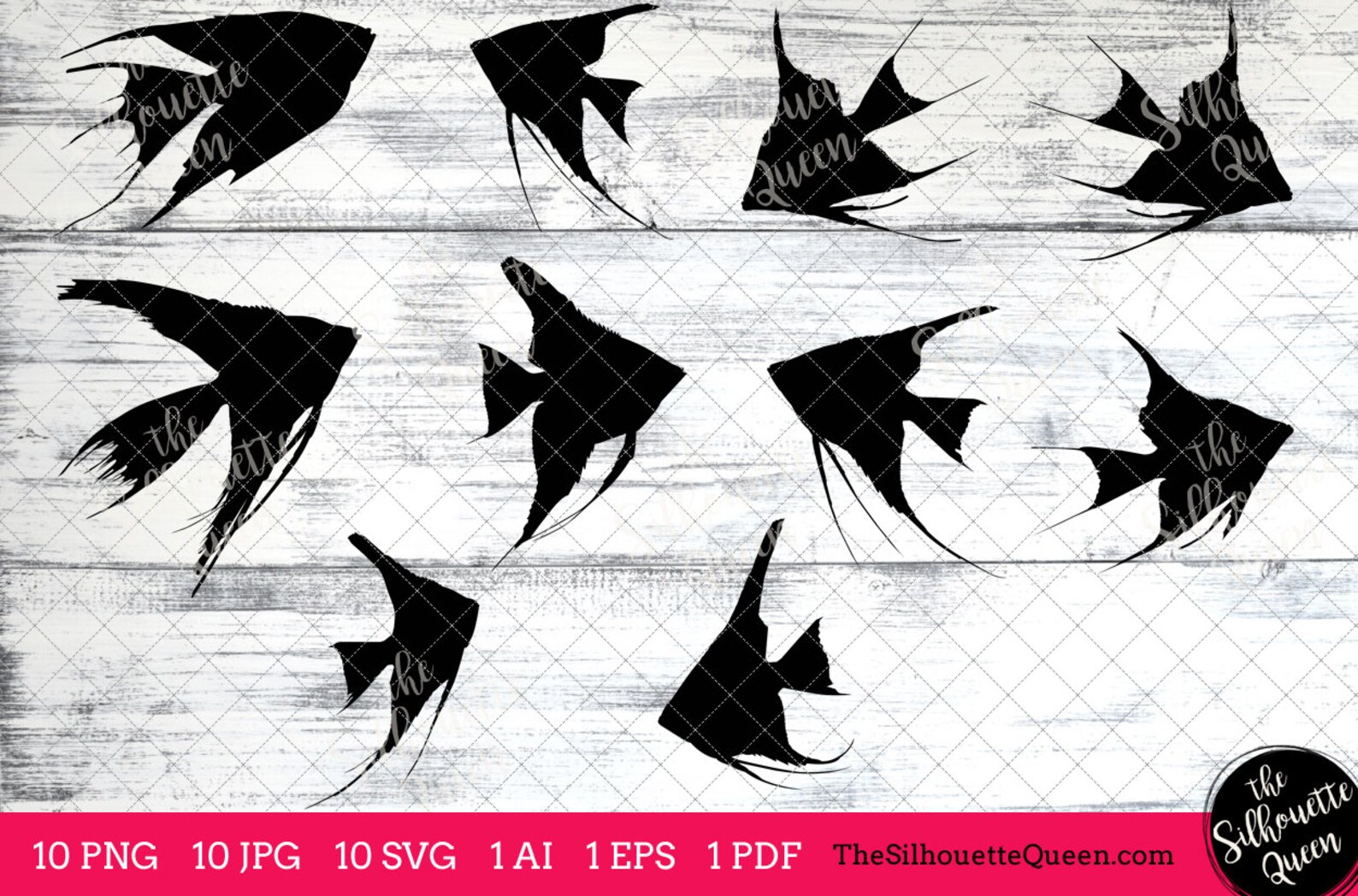 Pet Fish SVG Angel Fish SVG Angel Fish Cut File for Cricut - Etsy