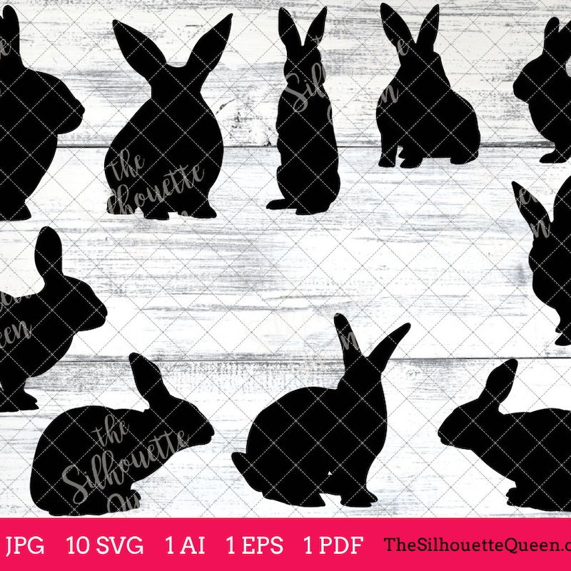 Rabbit Svg File - Etsy