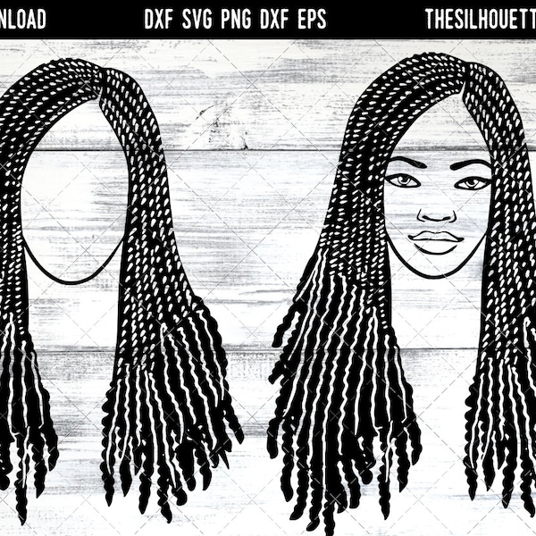African Braids Svg - Etsy Singapore