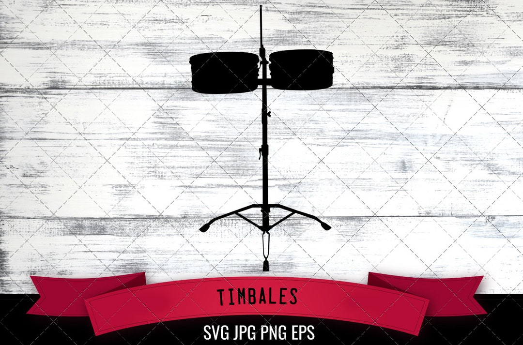 Timbales SVG, Musical Instrument SVG, Logo - Digital Download With ...