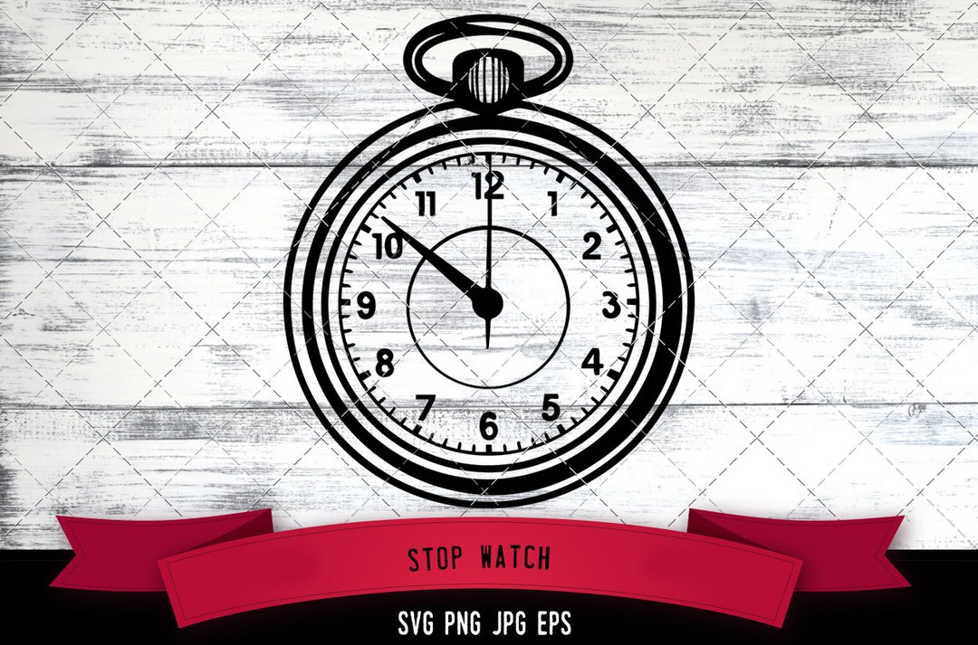 Stop Watch SVG, Timer SVG, Logo - Digital Download With Commercial ...
