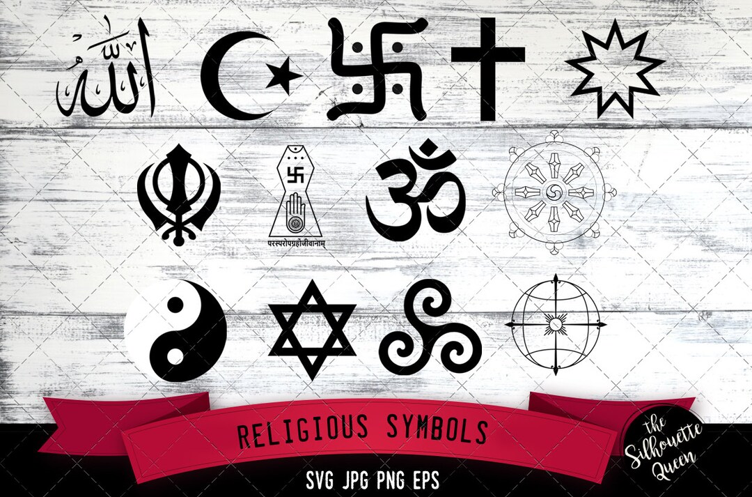 Símbolos religiosos Icono SVG Símbolo vectorial Uso comercial y ...