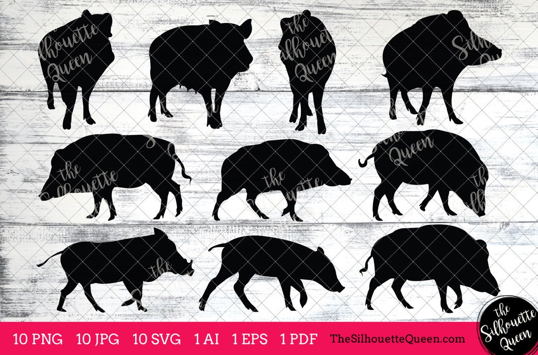 Boar Svg, Boar Monogram, Boar Svg File,cuttable, Boar Svg Bundle, Cut ...