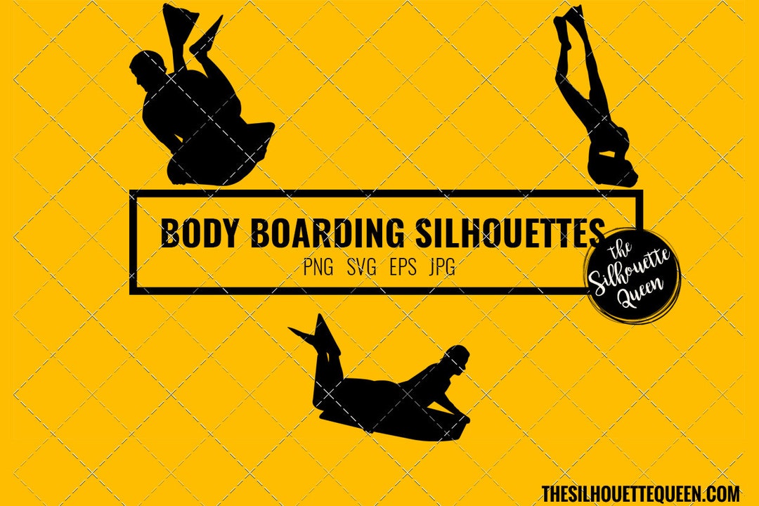 Body Boarding SVG Bundle for Cutting , Cut Files Silhouette Studio ...