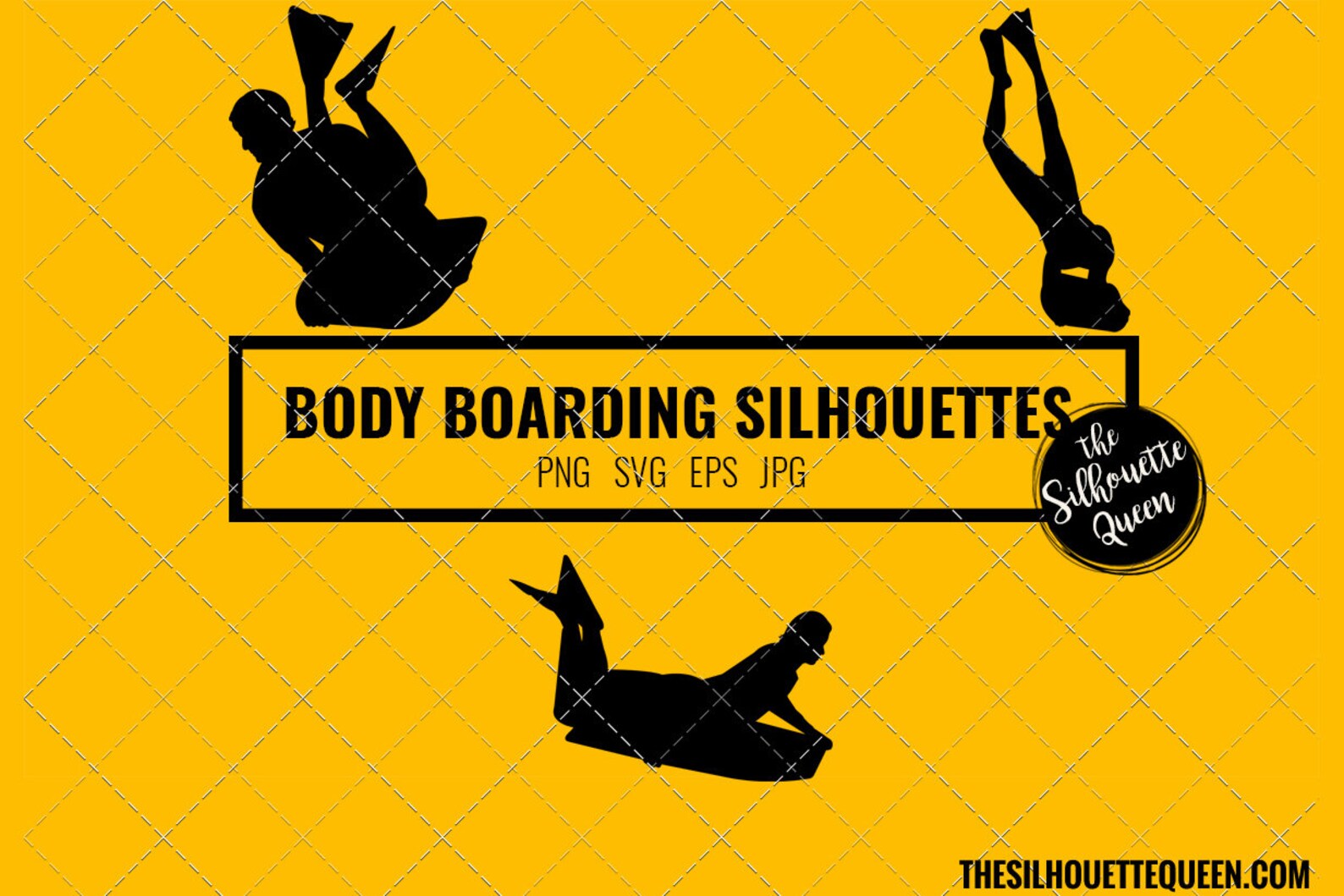 Body Boarding SVG Bundle for Cutting , Cut Files Silhouette Studio ...