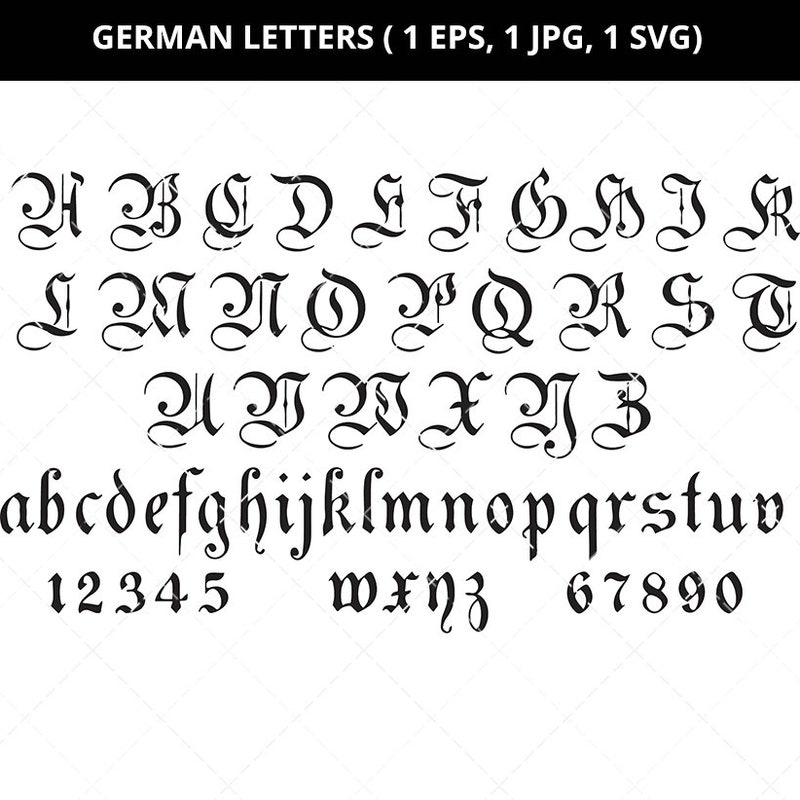 German Calligraphy Art - Etsy