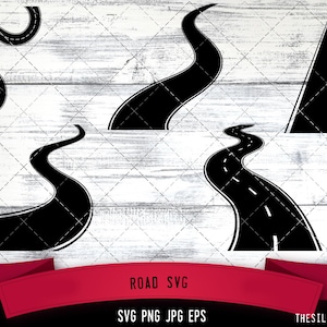 Road Svg SVG Silhouette Logo Road Svg SVG Cut Files for - Etsy