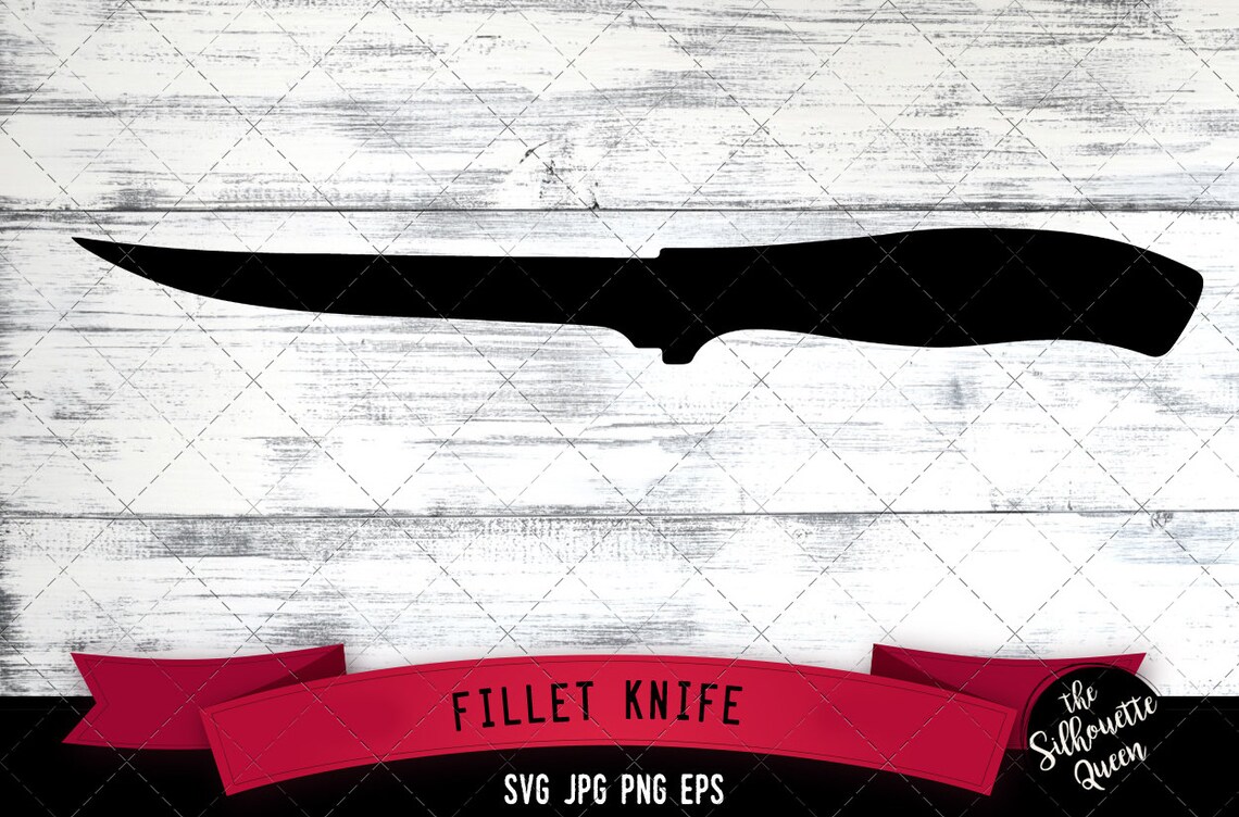 Fillet Knives Svg, Cricut Files, Silhouette Studio Vector Design, Cut ...