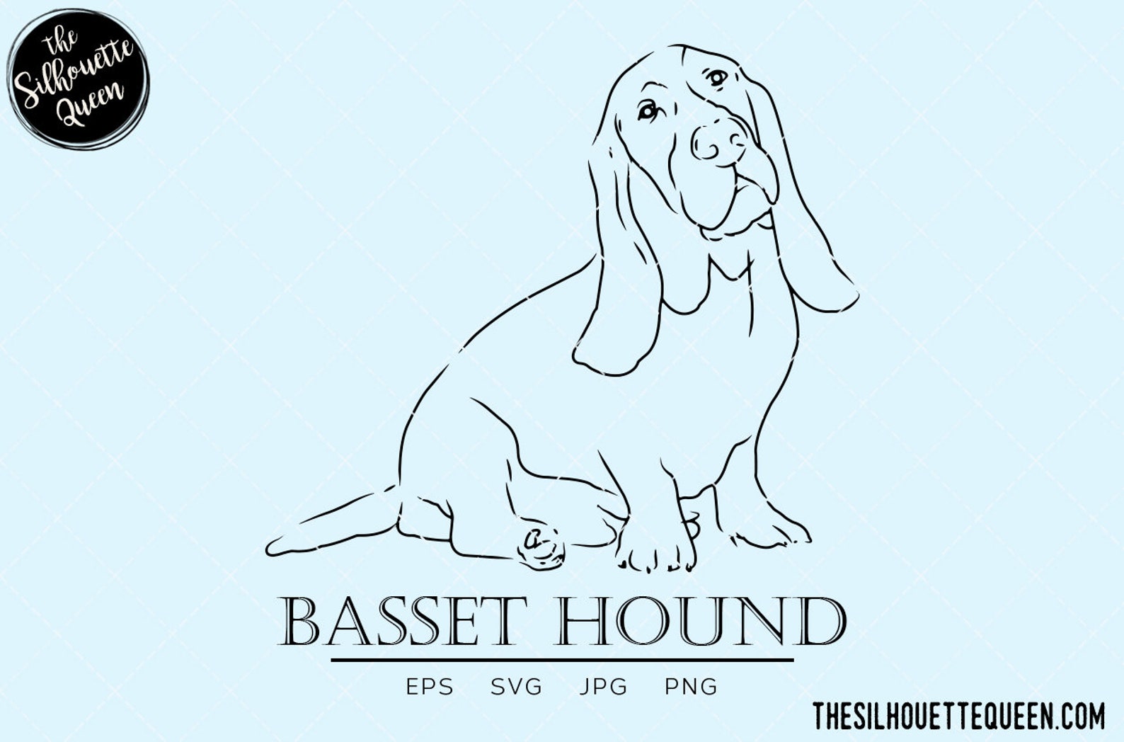 Basset Hound Svg, Purebred Svg, Adorable Svg, Dog Breed, Pet Dog, Dog ...