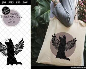 Boxer Dog 1 With Wings SVG Pet Memorial RIP Angel in | Etsy