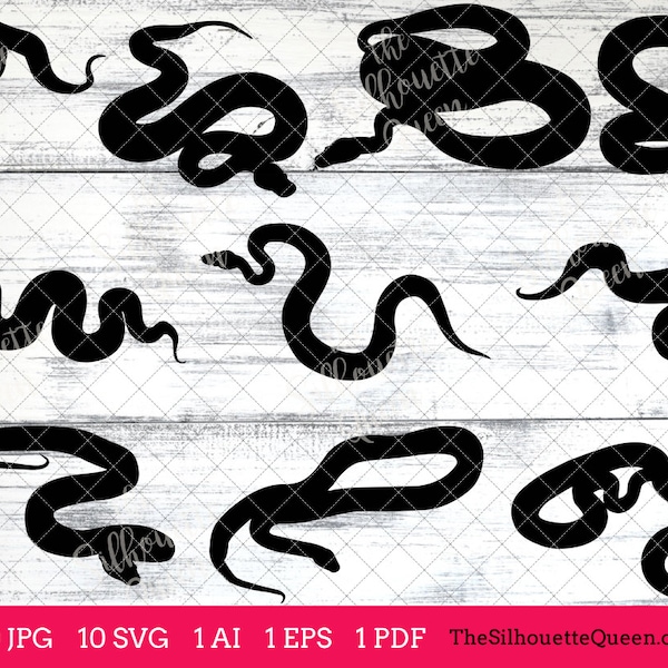 Python Snake Svg - Etsy