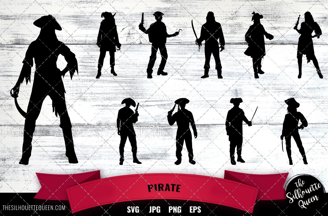 Pirate Svg File Svg Cut File Silhouette Studio Cricut - Etsy