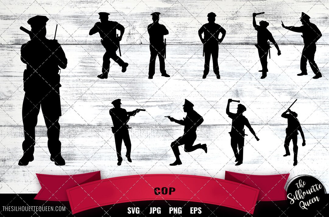 Cop Svg File, Police Svg Cut File, Silhouette Studio, Cricut Design ...