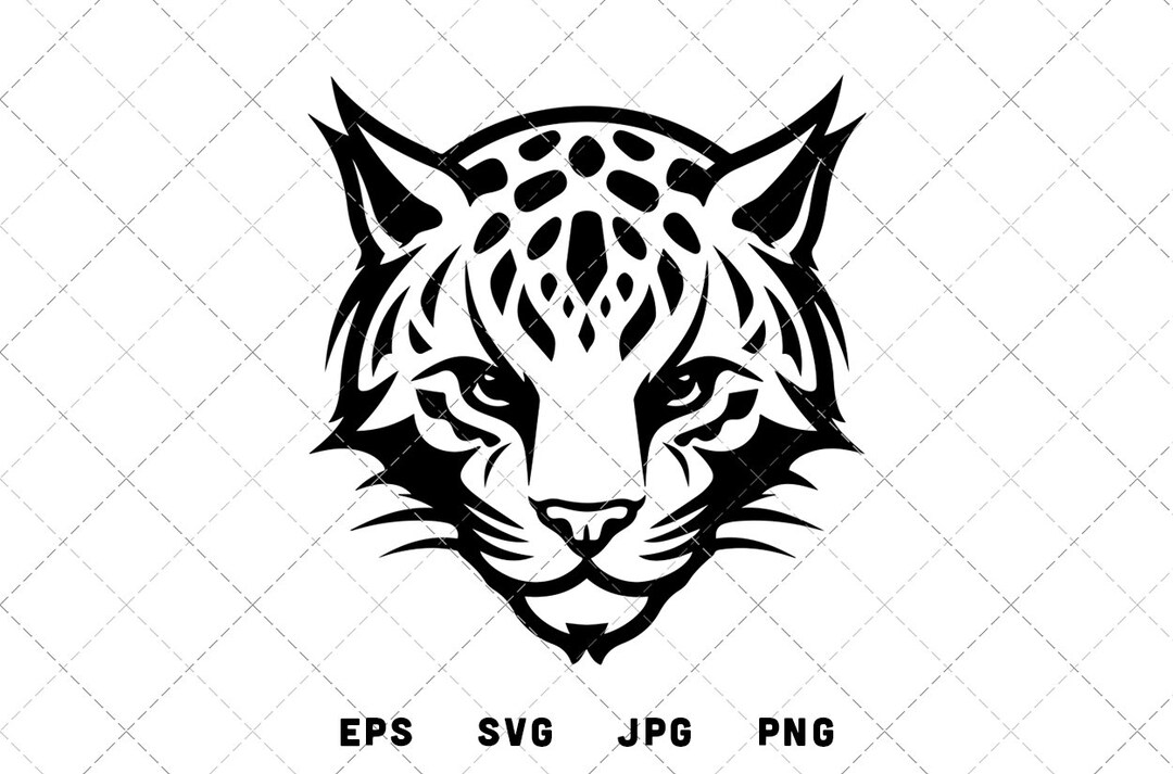 Ocelot Mascot Graphics JPG, SVG, PNG Digital Download With Commercial ...