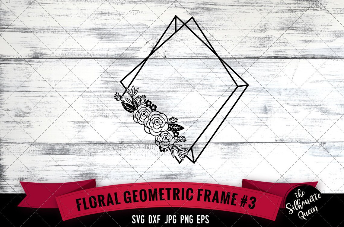Geometric Frame 3 SVG File Cute Cut File Floral Geometric | Etsy