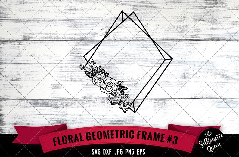 Geometric Frame 3 SVG File Cute Cut File Floral Geometric | Etsy