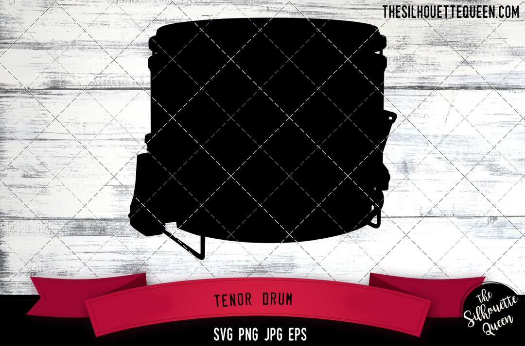 Tenor Drum SVG, Silhouette, Logo, Tenor Drum SVG Cut Files for Cricut ...
