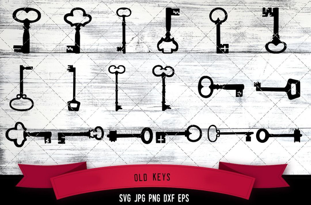 Old Keys Svg, Vintage Keys Svg, Skeleton Keys Svg, Master Keys Svg ...