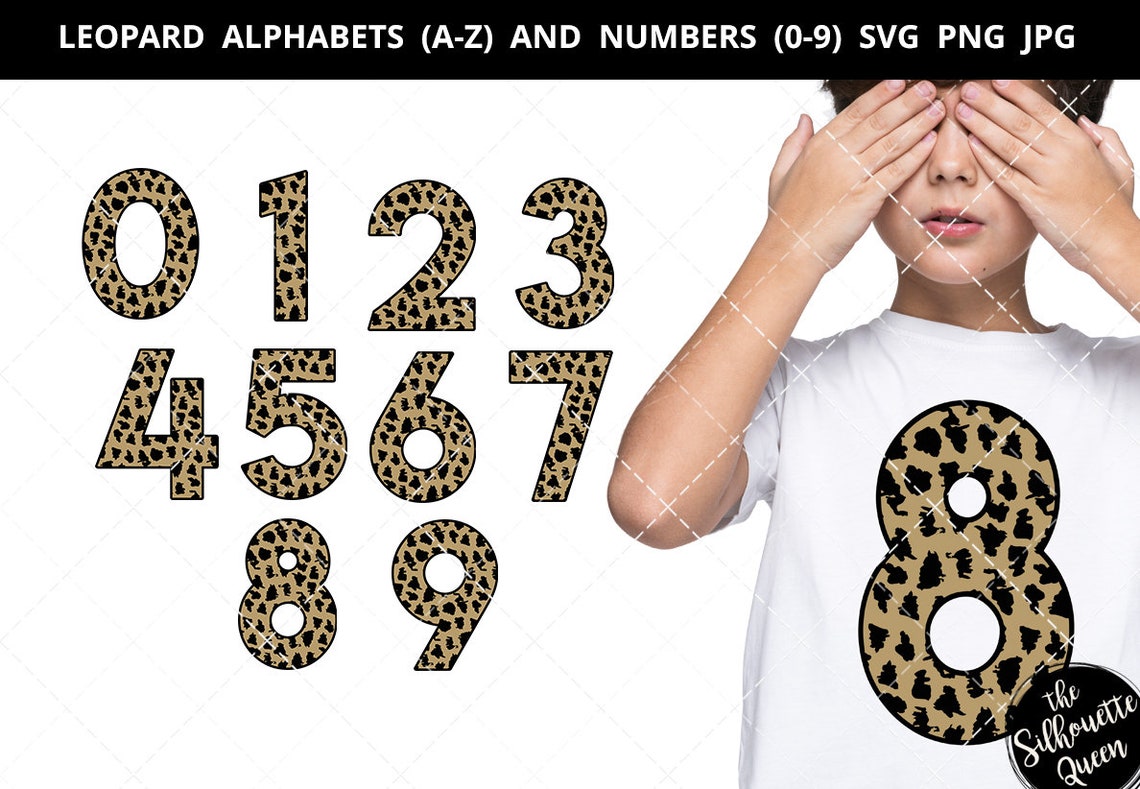 Leopard Alphabet A-z Svg, Leopard Number 0-9 Svg, Alphabet Clipart ...