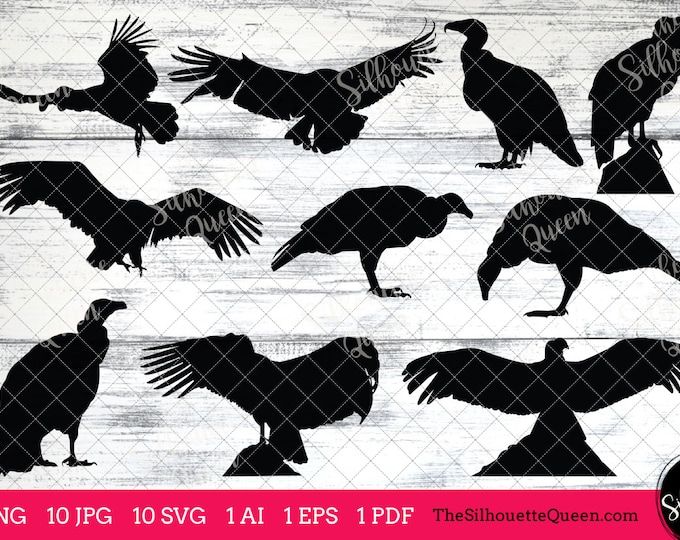 Condor Svg, Predator Bird Svg, Condor Dxf, Condor Png, Condor Clipart ...