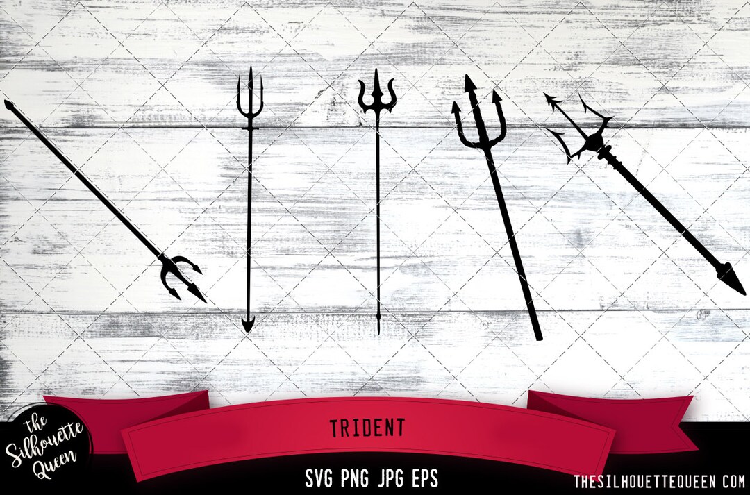 Trident SVG, Silhouette, Logo, Trident SVG Cut Files for Cricut Design ...