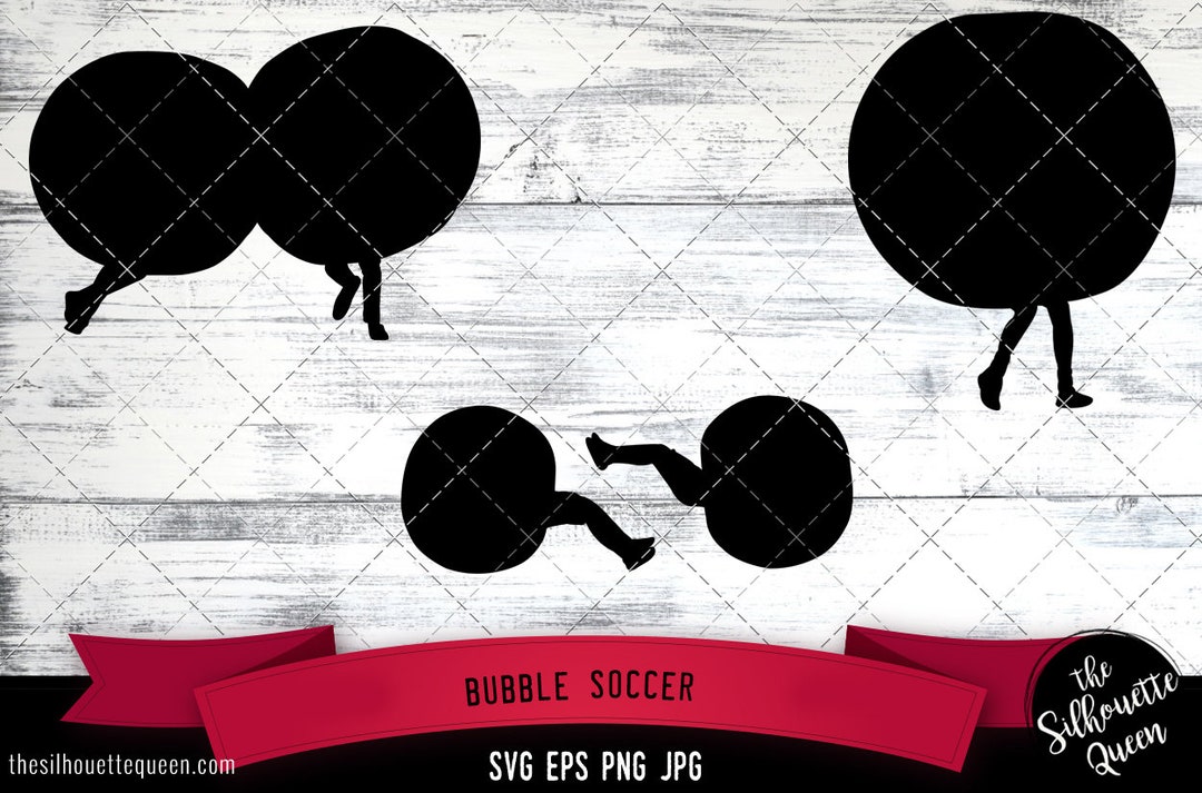 Bubble Soccer Silhouette Vector | Bubble Soccer SVG | Clipart | Graphic ...