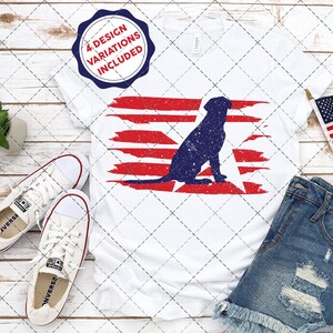 Labrador Retriever Dog Flag Svg ,pet Svg, American Flag, Fourth of July ...