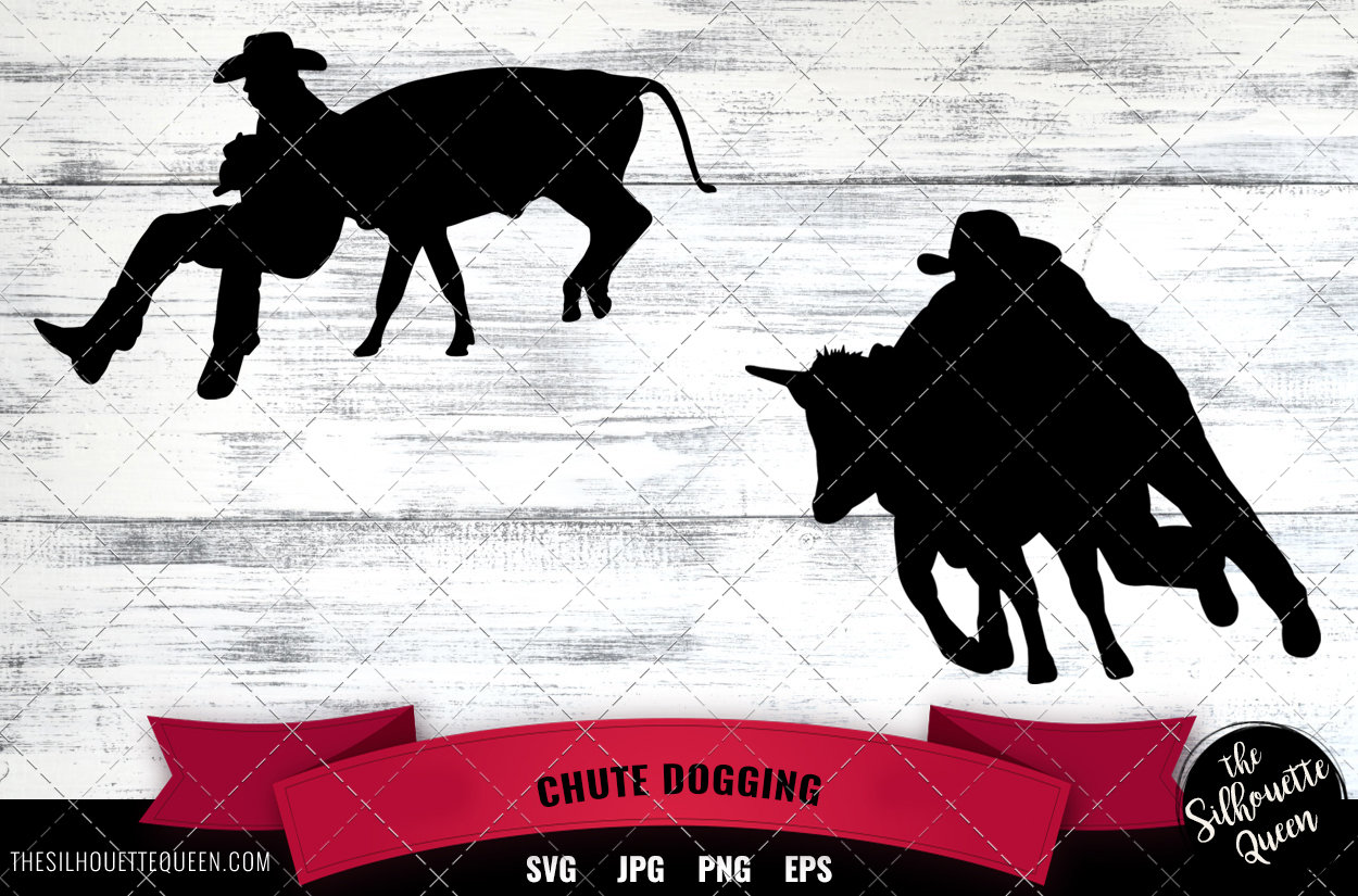 Chute Dogging, Rodeo Svg, Cowboy Svg, Western Svg, Country Svg, Rodeo ...