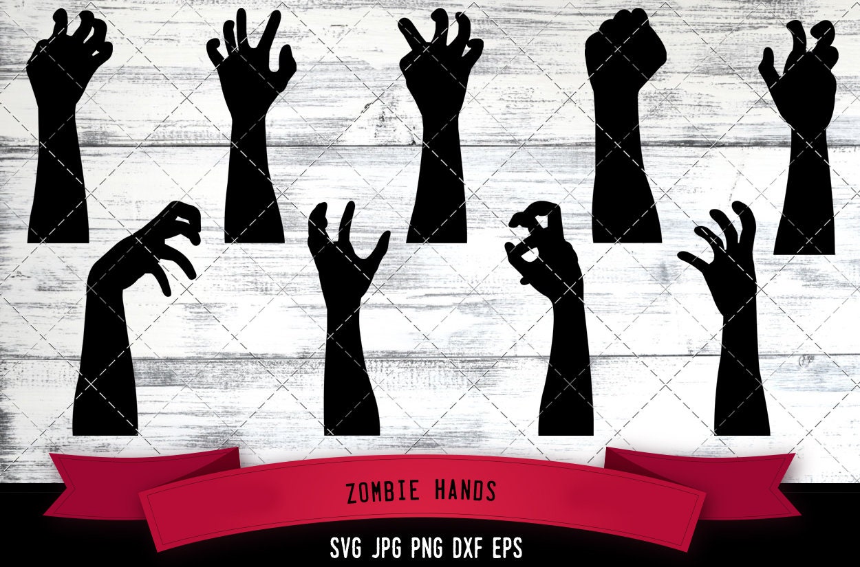 Zombie Hands Svg Dead Hands Svg Scary Hands Svg Ghost Hand | Etsy