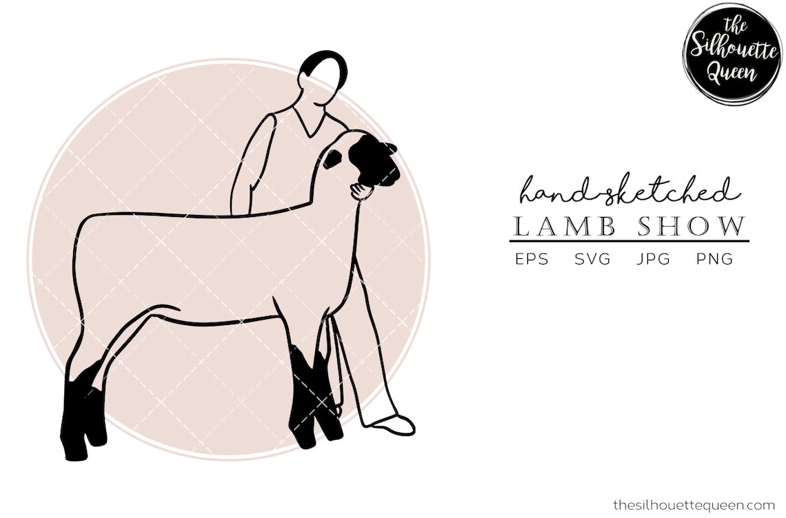 Hand Drawn Lamb Show Clipart Clip Art Logo Cut Files for | Etsy